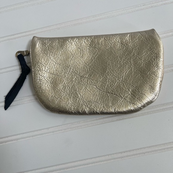 Kin of Kin | Bags | Kin Of Kin Gold Zipper Leather Pouch 7 X 5 | Poshmark